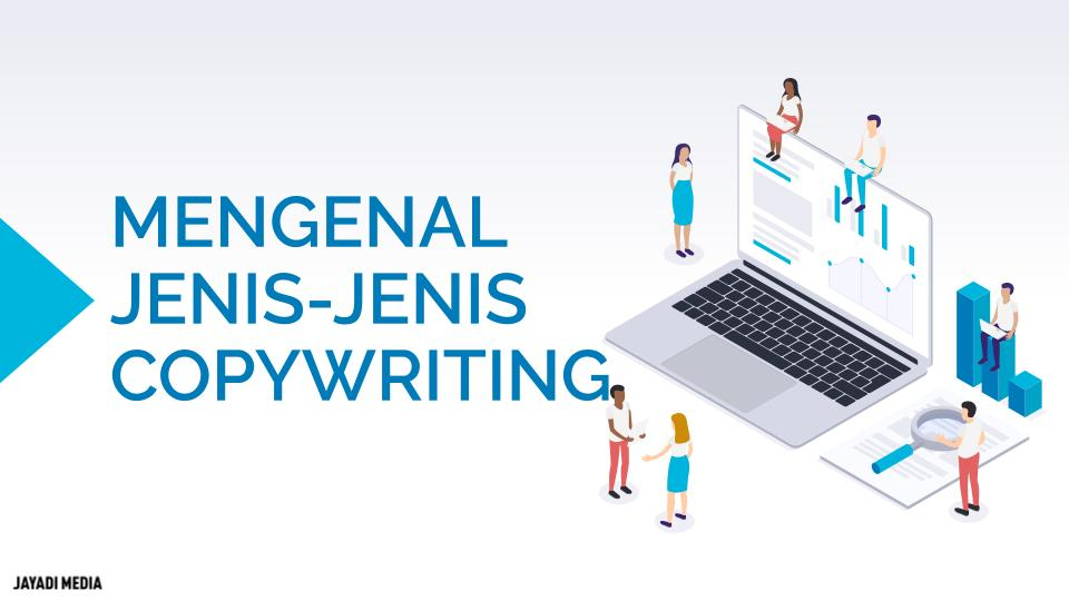 MENGENAL JENIS-JENIS COPYWRITING
